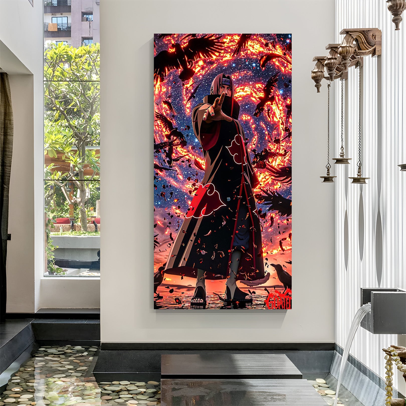 Itachi Uchiha Akatsuki Wall Art | Naruto Canvas Decor – CIPHER SPACES
