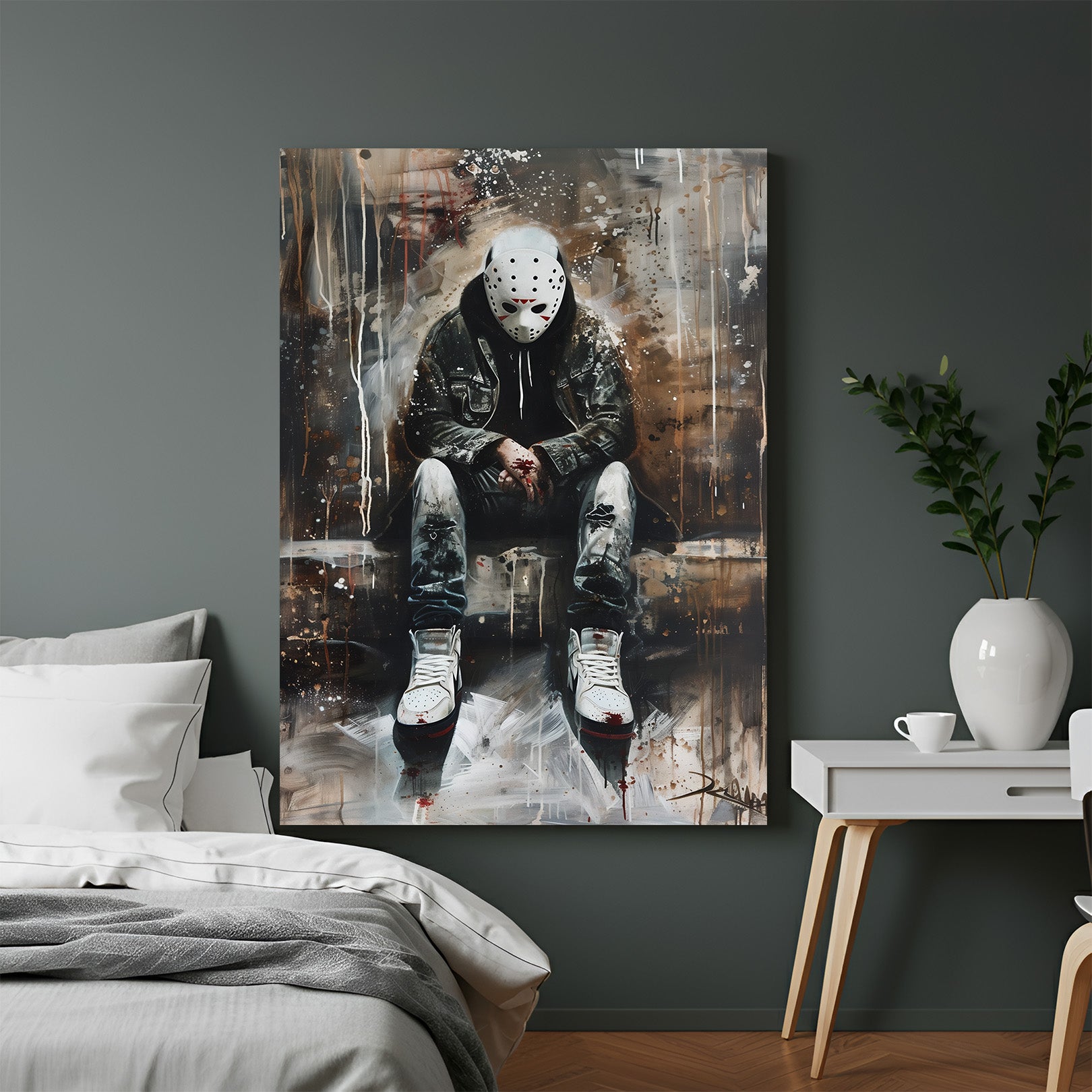 Jason Voorhees Modern Art – Horror Canvas Wall Art for Home Decor ...